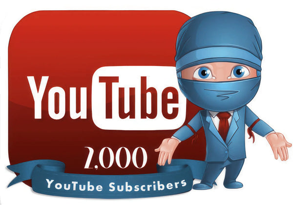 2000 Youtube Subscribers at cheapest prices on the market